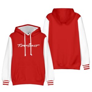 pajomlag tommyinnit red cosplay hoodies dream smp mcyt new logo men/women sweatshirt baseball uniform sweatshirt (hj05600a01,xx-small)