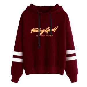 pajomlag tommyinnit feeling good embroidered hoodie men/women hip hop hoodie sweatshirt autumn male/ladies (red,x-large)