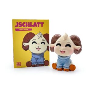 youtooz jschlatt flocked 4.3" inch detailed collectible figure, youtooz rammie jschlatt vinyl figure from youtooz youtubers creator collection