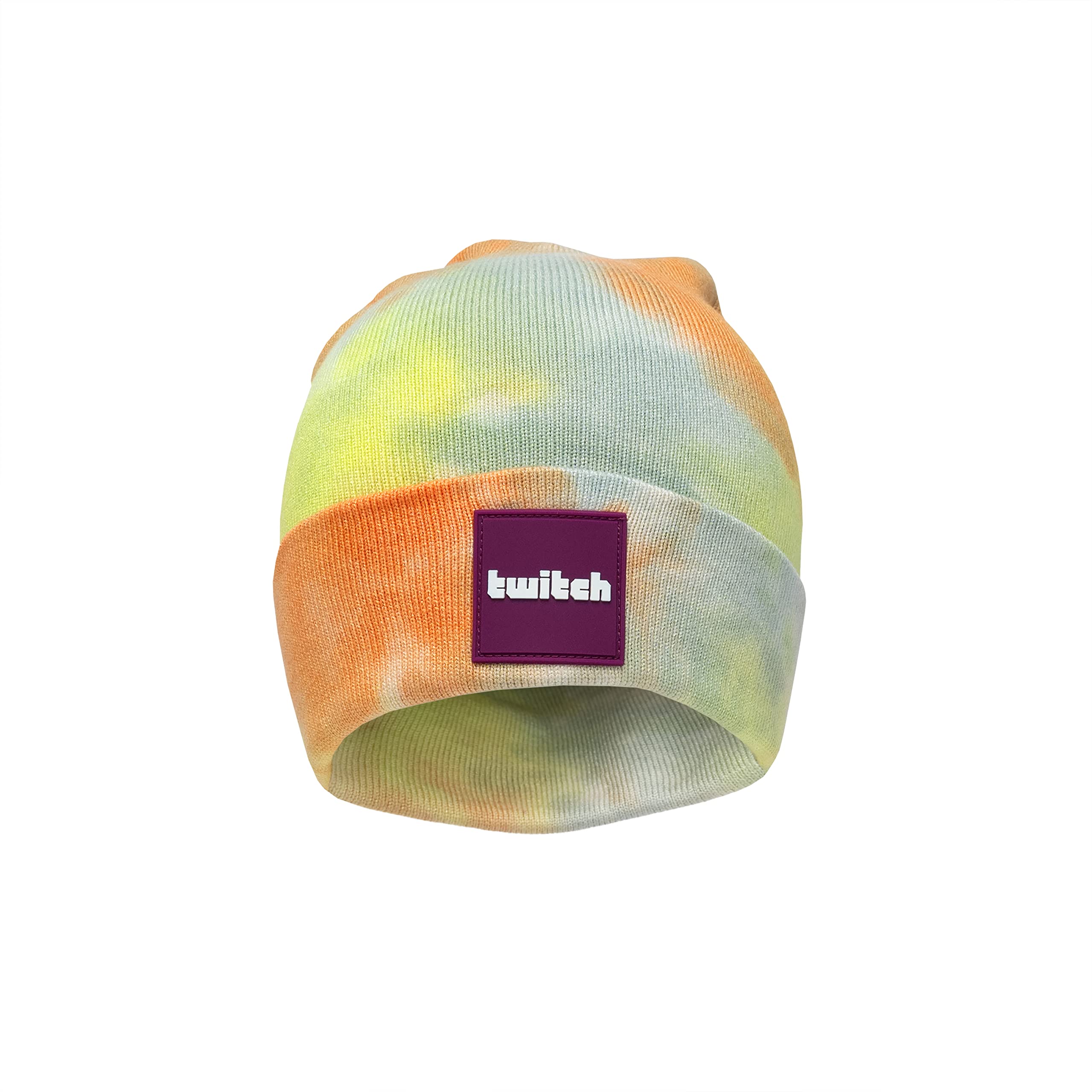 Twitch Beanie - Orange/Green Tie Dye