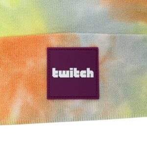 Twitch Beanie - Orange/Green Tie Dye