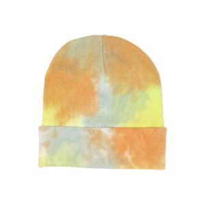 Twitch Beanie - Orange/Green Tie Dye