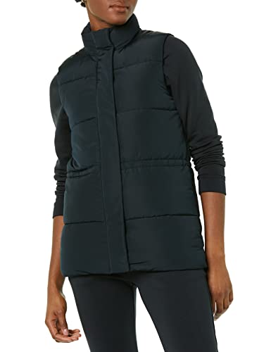 Amazon Essentials Women's Relaxed-Fit Water Repellent Recycled Polyester Puffer Vest (Available in Plus Size) (Previously Amazon Aware), Black, X-Large