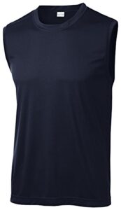 sport-tek sleeveless posicharge competitor tee f20 true navy