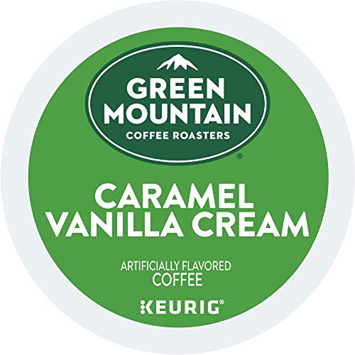 Green Mountain Coffee Roasters Caramel Vanilla Cream Coffee, Keurig Single-Serve K-Cup pods, Light Roast, 96 Count (4 Packs of 24)