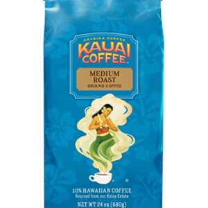 Kauai Coffee Koloa Estate Medium Roast - Ground Coffee, 24 oz Package