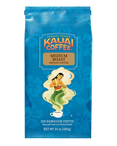 Kauai Coffee Koloa Estate Medium Roast - Ground Coffee, 24 oz Package