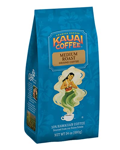 Kauai Coffee Koloa Estate Medium Roast - Ground Coffee, 24 oz Package