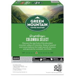 Green Mountain Coffee Roasters Colombia Select Coffee, Keurig Single-Serve K-Cup Pods, Medium Roast Coffee, 96 Count (4 Packs of 24)