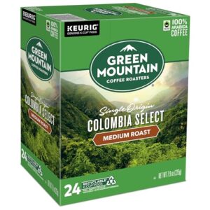 Green Mountain Coffee Roasters Colombia Select Coffee, Keurig Single-Serve K-Cup Pods, Medium Roast Coffee, 96 Count (4 Packs of 24)