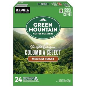 Green Mountain Coffee Roasters Colombia Select Coffee, Keurig Single-Serve K-Cup Pods, Medium Roast Coffee, 96 Count (4 Packs of 24)