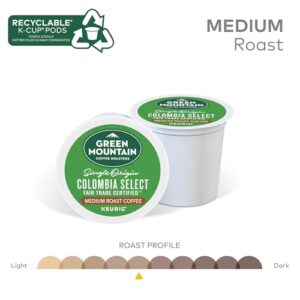 Green Mountain Coffee Roasters Colombia Select Coffee, Keurig Single-Serve K-Cup Pods, Medium Roast Coffee, 96 Count (4 Packs of 24)