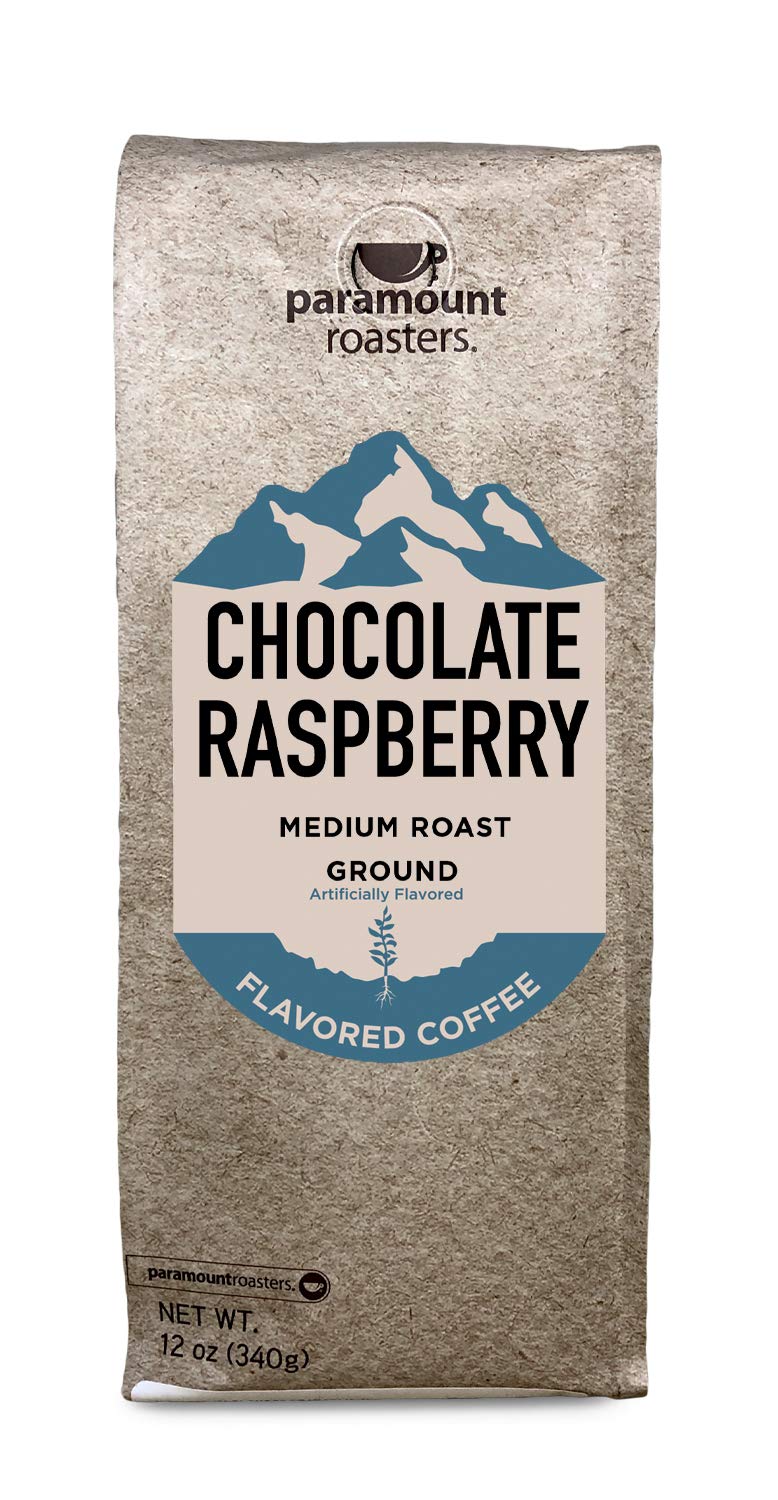 Paramount Roasters Chocolate Raspberry Flavored Coffee – 100% Arabica, Ground Coffee, 12oz Bag, by Paramount Coffee Company