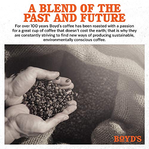 Boyd's Coffee Good Morning Blend – Medium Roast Ground Coffee – Blended from 100% Arabica – Rich & Full-Flavored – 12 oz.