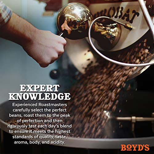 Boyd's Coffee Good Morning Blend – Medium Roast Ground Coffee – Blended from 100% Arabica – Rich & Full-Flavored – 12 oz.