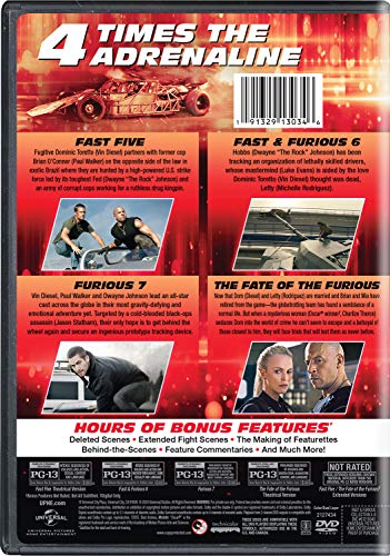 Fast & Furious Collection: 5-8 [DVD]