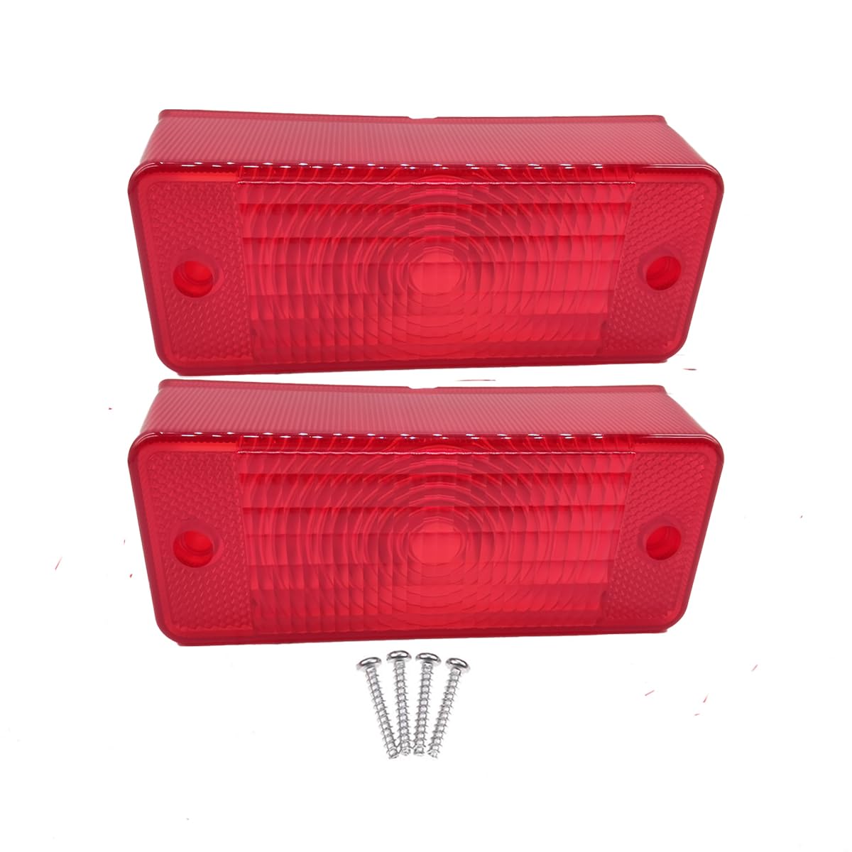 AGP.1978 Red Rear Tail Light Lens 6672276 ELJ50-0416 E-6672276 6672276 Compatible With Bobcat Skid Steer Loader A300 S100 S130 S150 T110 T140 T180 T190 T200 T250 2 Packs