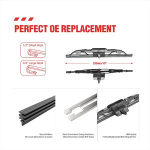 Rear Wiper Blade,BERG REGEN 10 inch (Pack of 2) Fit for Toyota FJ Cruiser 2014 2013 2012 2011 2010 2009 2008 2007 Back Windshield Wiper Blade -10-F