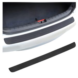 rear bumper guard protector for car, universal rubber scratch-resistant non-slip trunk door protector for most cars, car exterior accessories (black)