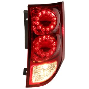 hecasa right tail light compatible with 2011-2020 dodge grand caravan & ram c/v replacement for 5182534ae ch2801199 rear brake lamp taillight tail lamp passenger side