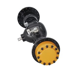 RC Loader Metal Front Axle Rear Axle with Wheel Side Deceleration and Differential Lock for Wheel Loader Model Upgrade Parts - (Color: Rear axle)