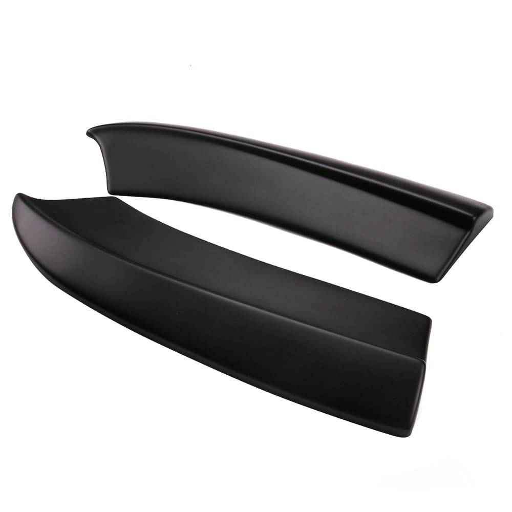 Rear Bumper Lip Aprons Compatible with 2015-2023 Dodge Charger, PP Polypropylene Matte Black Valences Spats Apron Splitter Diffuser Canard by IKON MOTORSPORTS