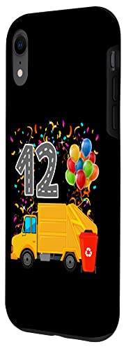 iPhone XR Happy 12 Birthday Rear Loader Garbage Truck Case