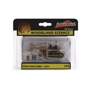 Autoscene Fritzs Front Loader w/Figures HO Scale Woodland Scenics