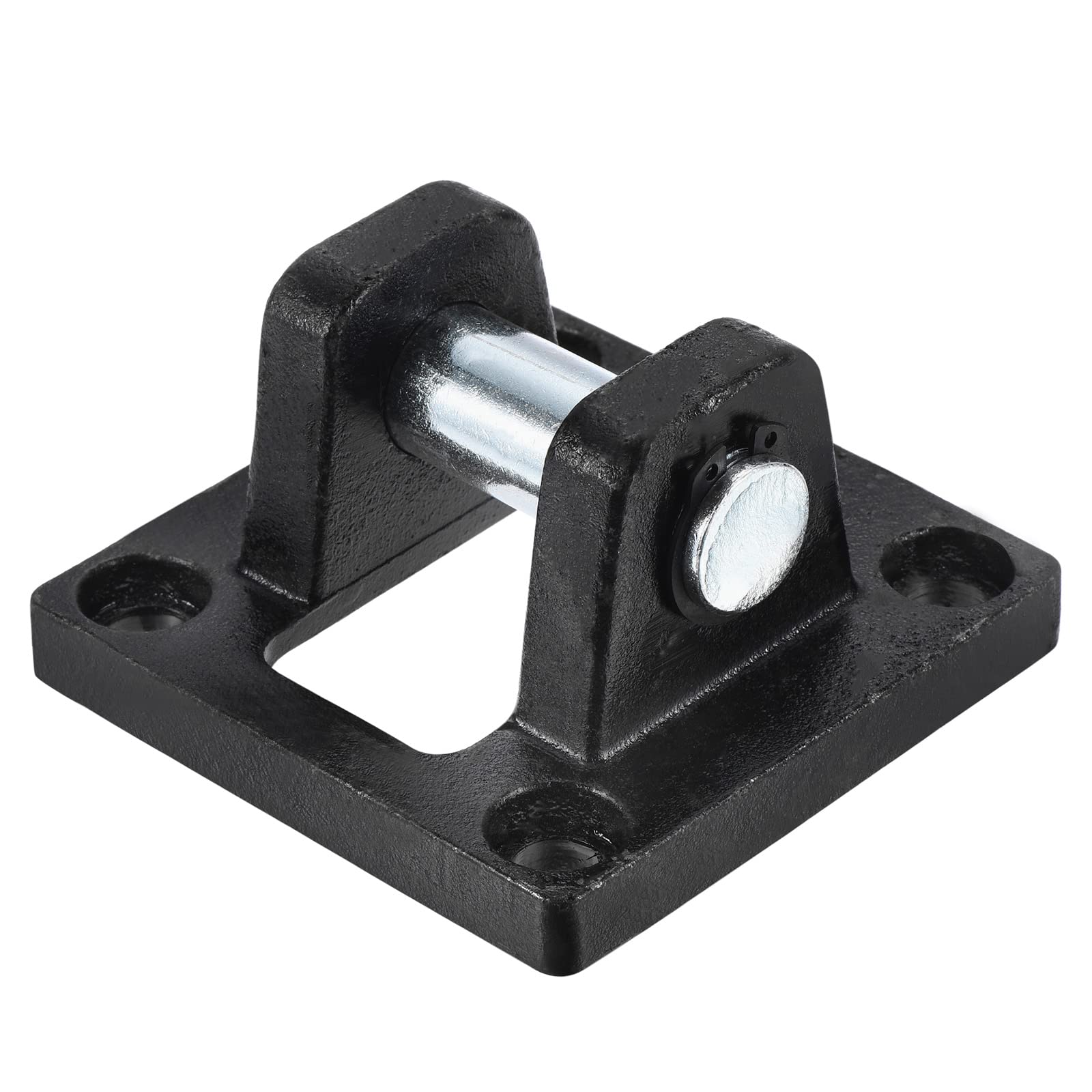 PATIKIL 92x92x50mm Air Cylinder Pneumatic Rod Pivot Clevis Mounting Bracket Rear Mount Part, Black