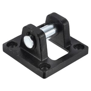 PATIKIL 92x92x50mm Air Cylinder Pneumatic Rod Pivot Clevis Mounting Bracket Rear Mount Part, Black