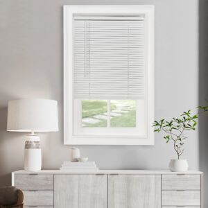 cordless gii morningstar 1" light filtering mini blind 28x64 - white