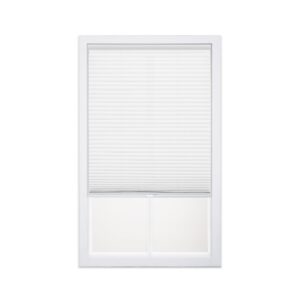 dez furnishings qcwt230480 cordless light filtering cellular shade, 23"w x 48"h, white