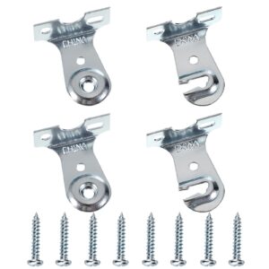 sumnacon metal window shade brackets-4pcs roller shade hardware outside mount with screws,sturdy roller shades bracket for living room,bedroom,offices