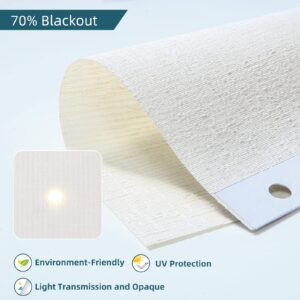 Motorized Roller Shade, Fabric Sample of 50%/70% Blackout Smart Blind