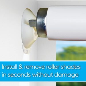 Redi Shade No Tools Simple Slide Inside Mount Roller Shade Bracket, White, 2 Pack