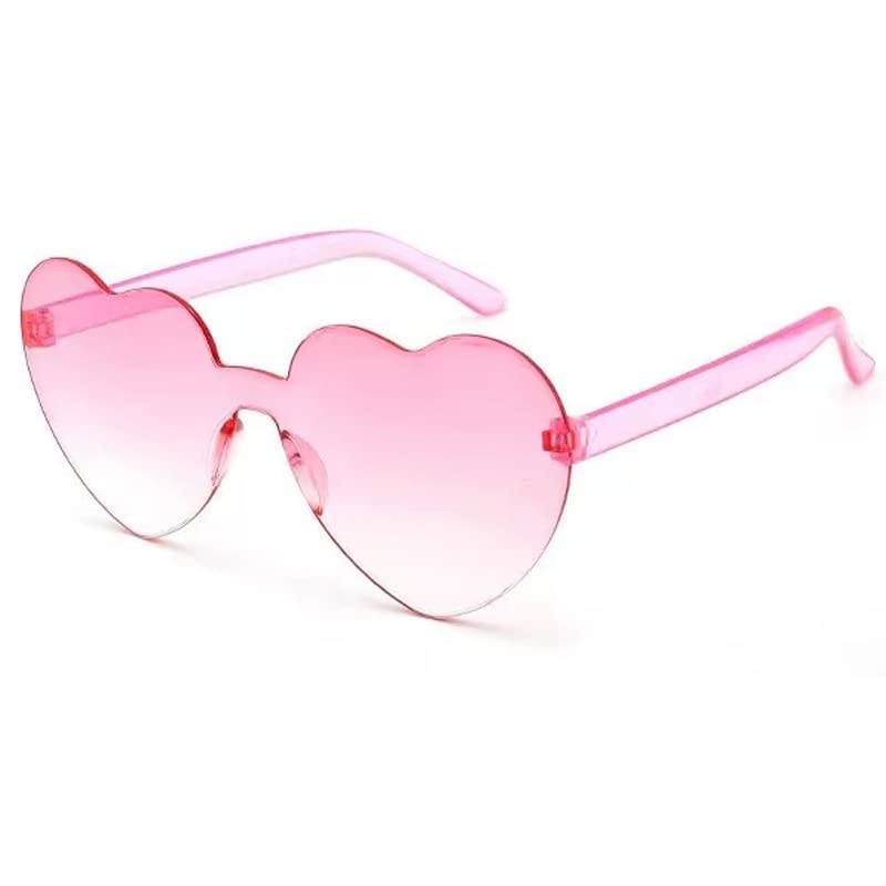 MAXJULI Heart Sunglasses for Women Baby Girl,Hot Party Neon Shades UV Protection (Pink)