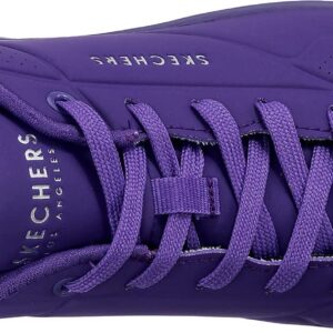 Skechers Women's Uno-Night Shades Sneaker, Purple, 8.5 Wide