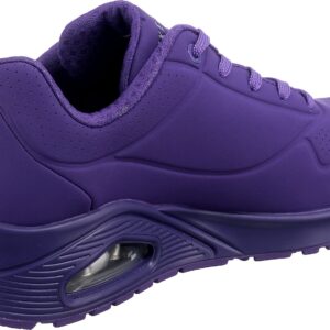 Skechers Women's Uno-Night Shades Sneaker, Purple, 8.5 Wide