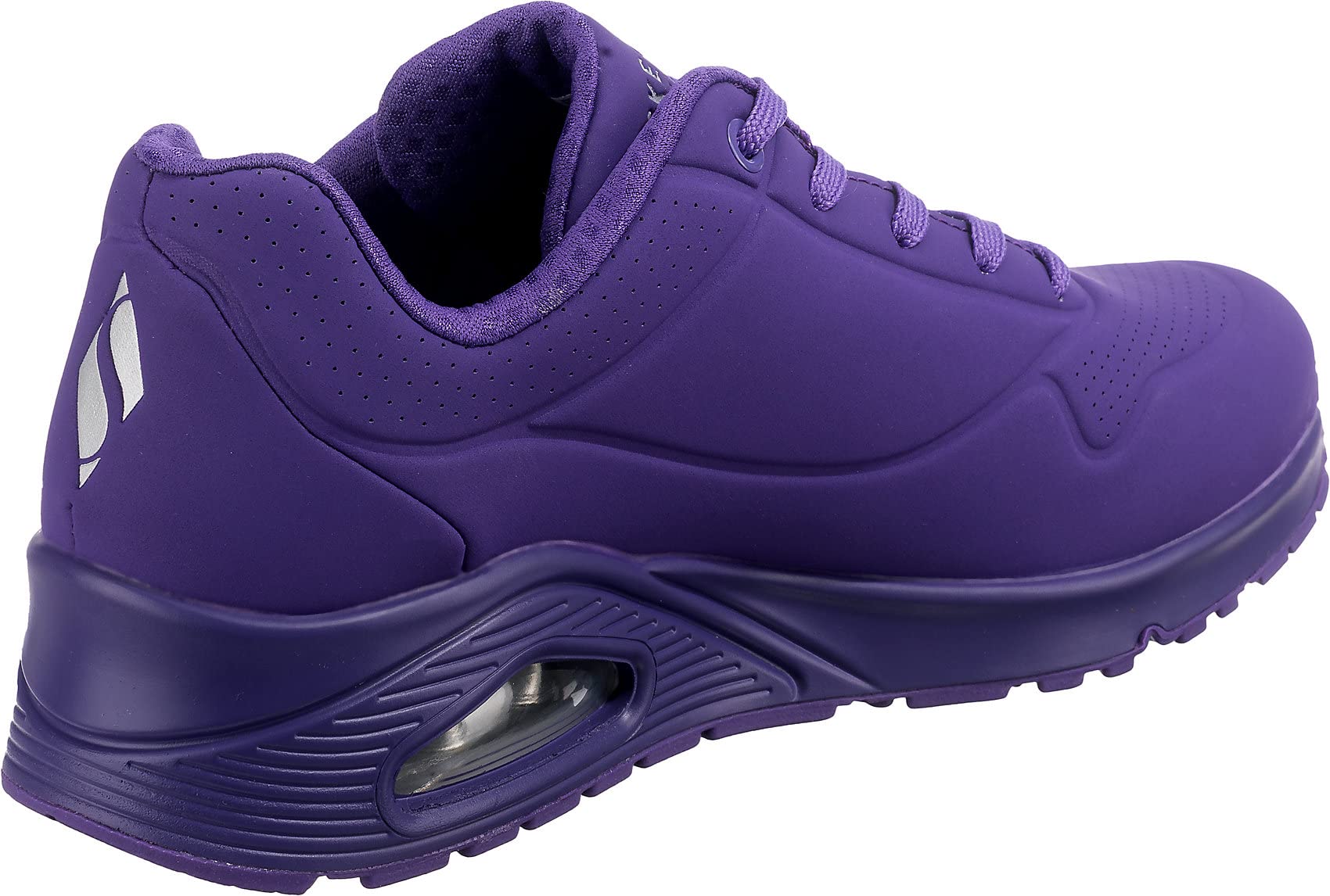 Skechers Women's Uno-Night Shades Sneaker, Purple, 8.5 Wide