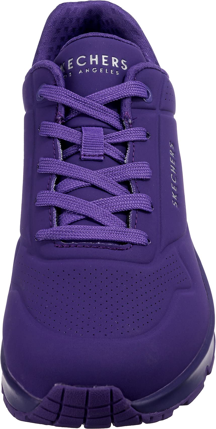 Skechers Women's Uno-Night Shades Sneaker, Purple, 8.5 Wide