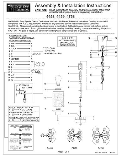 Progress Lighting P4459-09 Alexa Chandeliers, 20-Inch Diameter x 19-13/16-Inch Height, Nickel