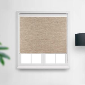 RED GRAPES Roller Window Shades,100% Blackout UV Protection Roller Blinds,Window Blind with Thermal Insulated,Window Shade for Home Office Living Room,Easy to Install(Light coffee, 36'')