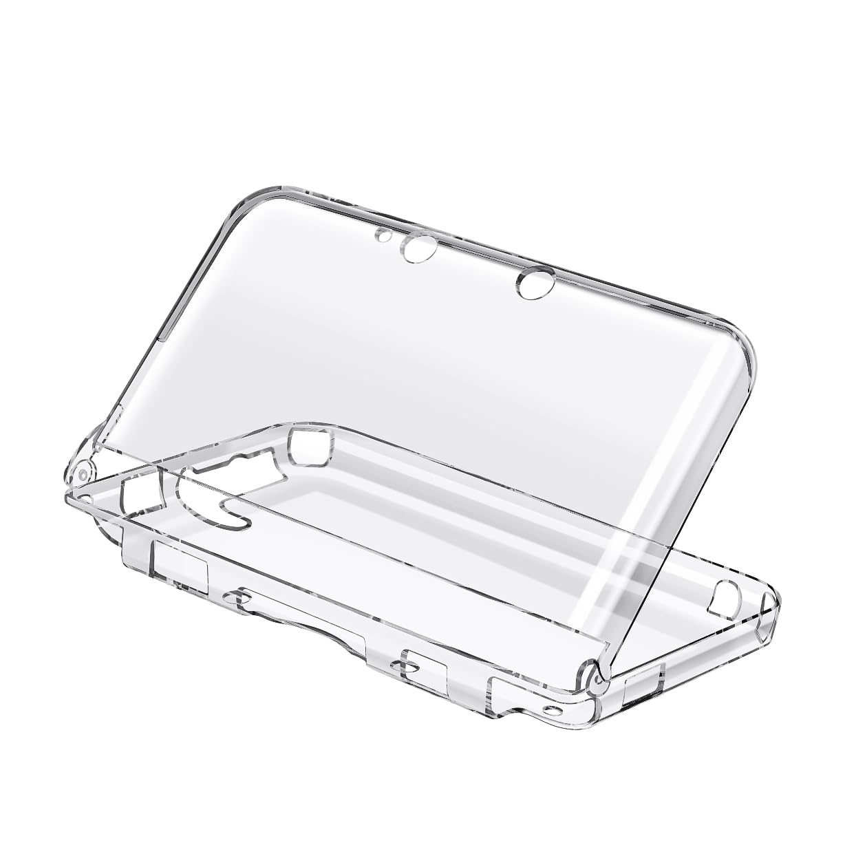 TNP 3DS XL Case - Ultra Clear Crystal Transparent Hard Shell Protective Case Cover Skin Accessory Compatible with Nintendo 3DS XL LL