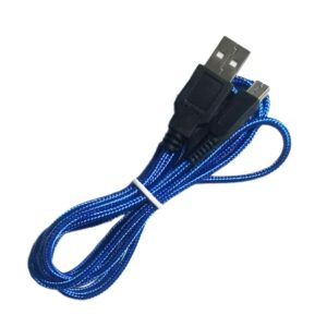 zigmoon hair braided 5ft usb charger cable for 3ds power charging lead compatible with nintendo new 3ds xl/new 3ds/3ds xl,3ds,new 2ds xl,new 2ds/2ds xl/2ds,dsi/dsi xl - blue