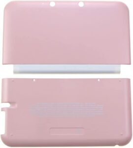 front back faceplate plates upper & bottom battery housing shell case cover for 3ds xl / 3ds ll game console(pink)