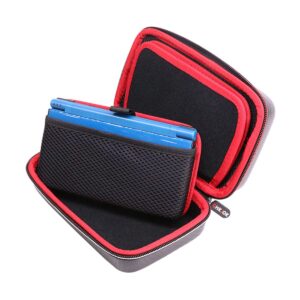 VSEER Carrying Case for New Nintendo 3DS XL / New 2DS XL, Hard Protective Shell Travel Case for Nintendo 3DS/3DS XL/New 3DS/New 3DS XL- [Black/Red]