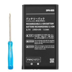 tayuzh 3ds xl spr-003 battery, 1900mah replacement lithium-ion battery compatible with nintendo 3ds xl/new 3ds xl ll game console spr-003 battery with repair screwdriver