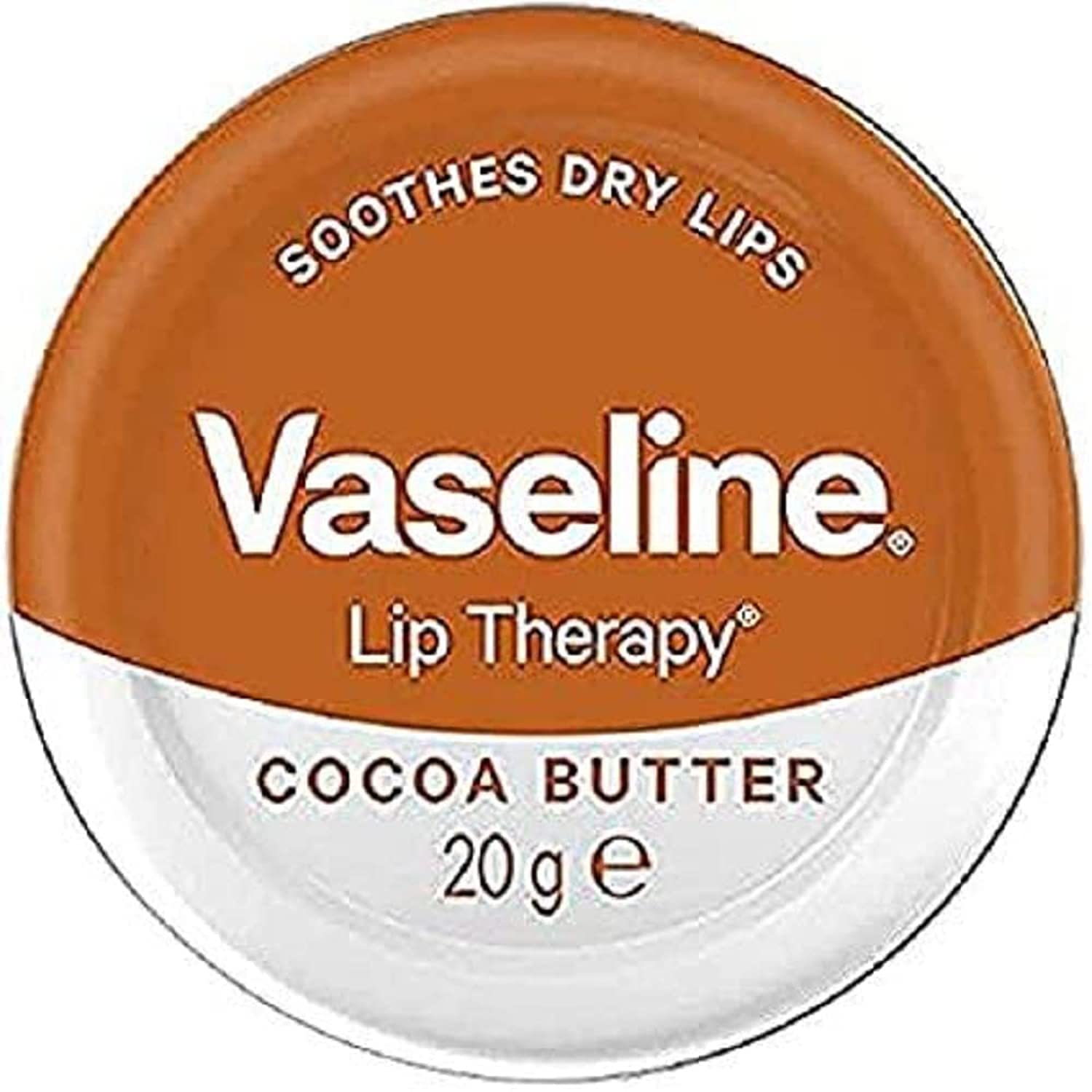 Vaseline Lip Therapy | Vaseline Lip Balm | Lip Moisturizer for Very Dry Lips | Cocoa Butter | 20g