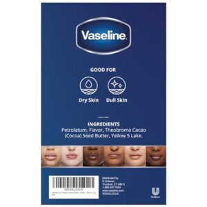 Vaseline Lip Therapy Creme Brulee Mini, White Petrolatum, Advanced Moisturizer, Relieves Dull and Dry Skin, Mini Vaseline Petroleum Jelly, Soft & Smooth Vaseline Lips (Pack of 6-0.25 Oz Ea) 