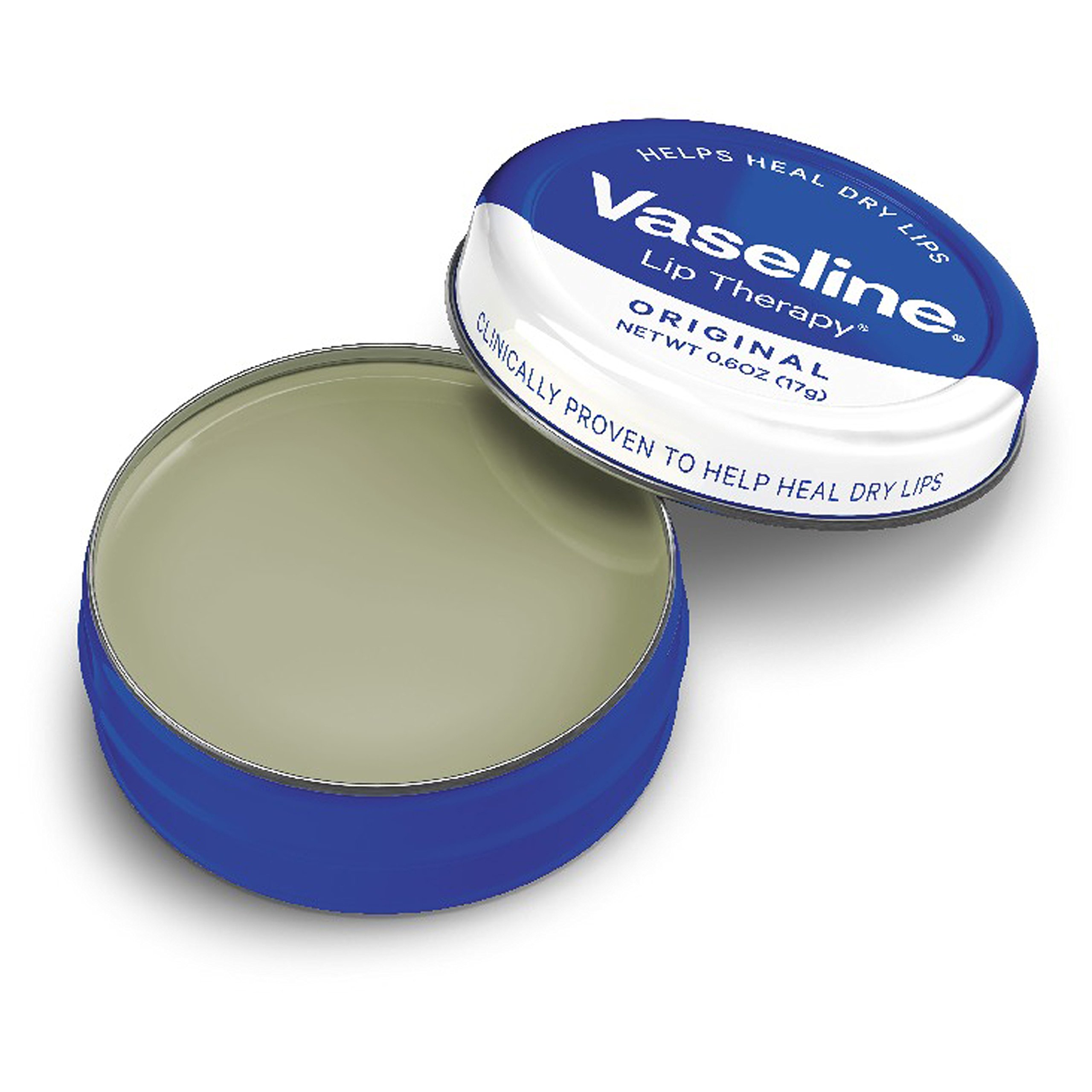 Vaseline Lip Therapy Lip Balm Tin, Original, 0.6 oz